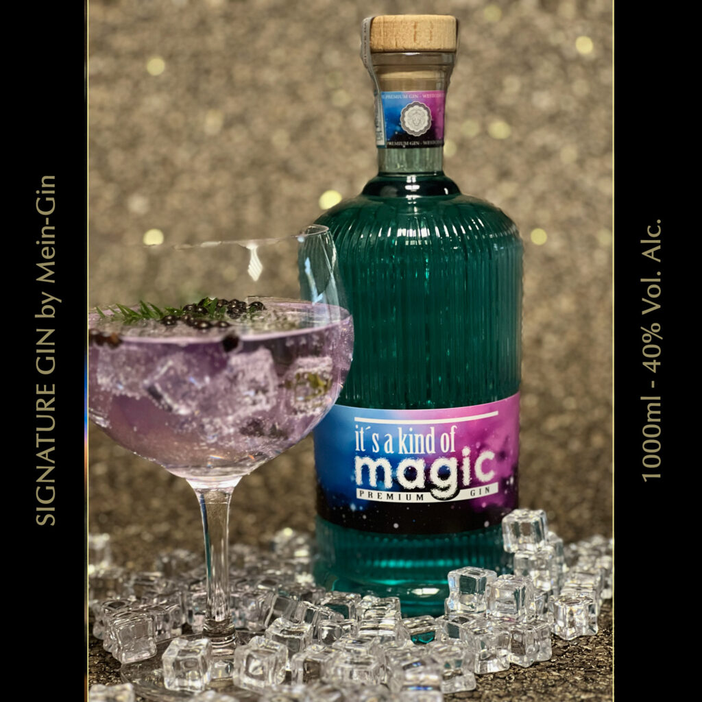 Mein Gin | It´s a kind of magic - Der Gin, der die Farbe wechselt (1 Liter)